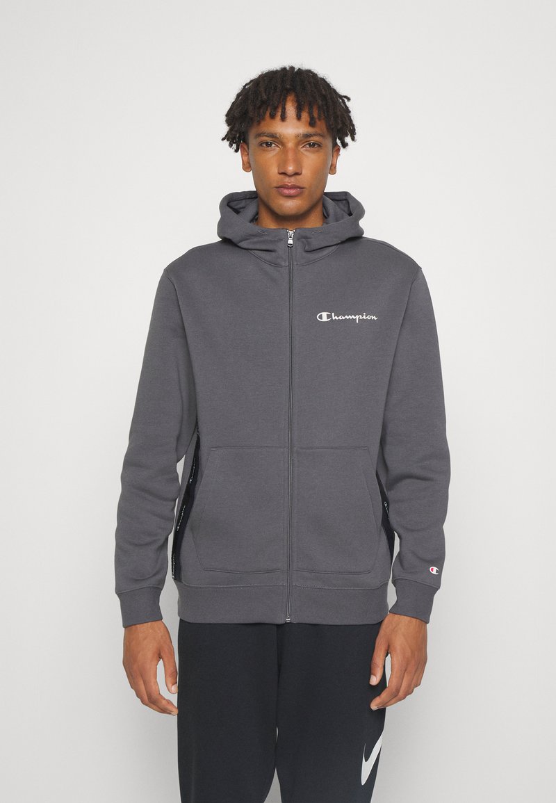 Champion TAPE HOODED FULL ZIP - Sweatjacke - grey/grau - Zalando.de