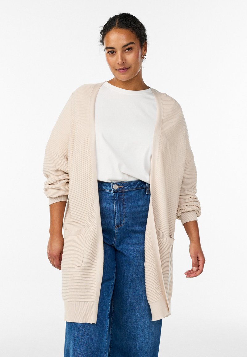Zizzi LANGE - Kofta - pumice stone/beige - Zalando.se