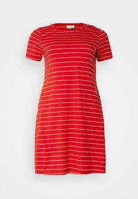 ONLY Carmakoma CARMAY LIFE POCKET DRESS - Robe en jersey - flame ...