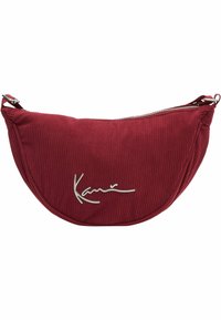 Karl Kani SIGNATURE CORDUROY SHOULDER - Kabelka - berry/červená ...