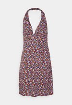 Noisy May NMRUE HALTER NECK DRESS - Rochie de zi - black/flower/negru ...