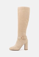 Anna Field LEATHER - High heeled boots - beige - Zalando