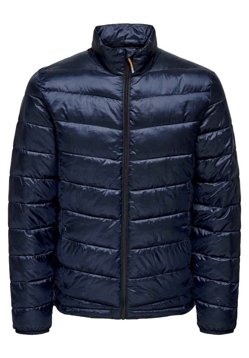 Only & Sons ONSCARVEN QUILTED PUFFER - Light jacket - dark navy/dark ...