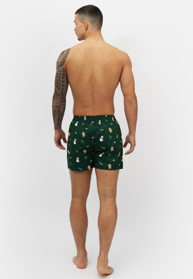 Happy Shorts CHRISTMAS SNOWMAN GINGERBREAD - Bokserki/zielony - Zalando.pl