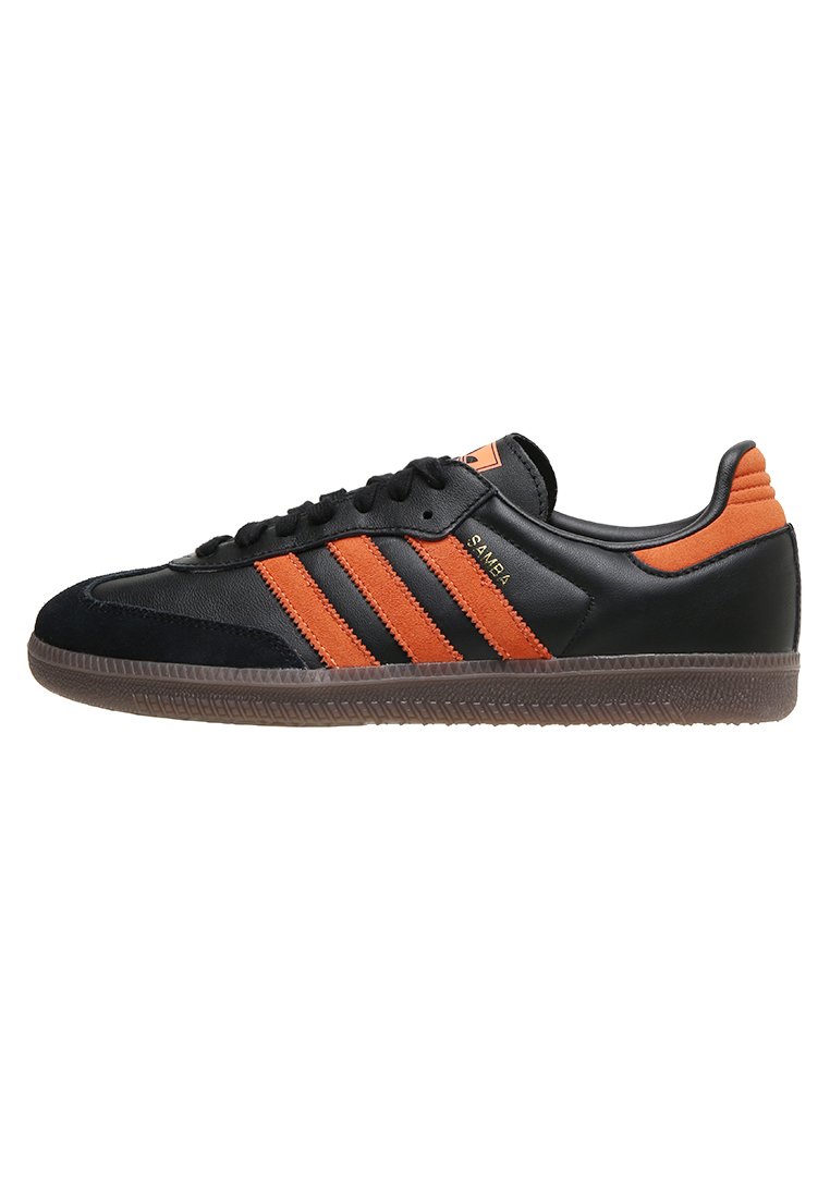 adidas Originals SAMBA - Trainers - core black/hiresorange/gold/black ...