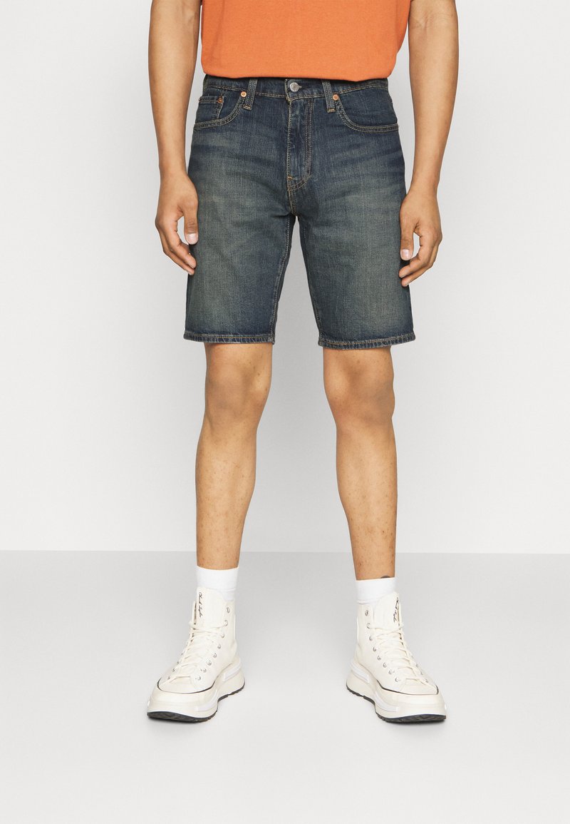 Levi's® 405 STANDARD - Denim shorts - dark blue denim/blue/dark-blue ...