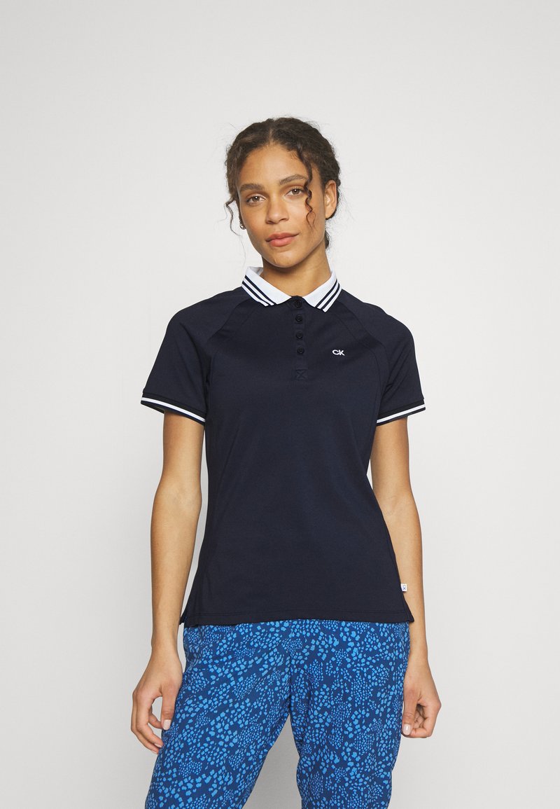 Calvin Klein Golf GENESEE - Piké - navy/white/mörkblå - Zalando.se