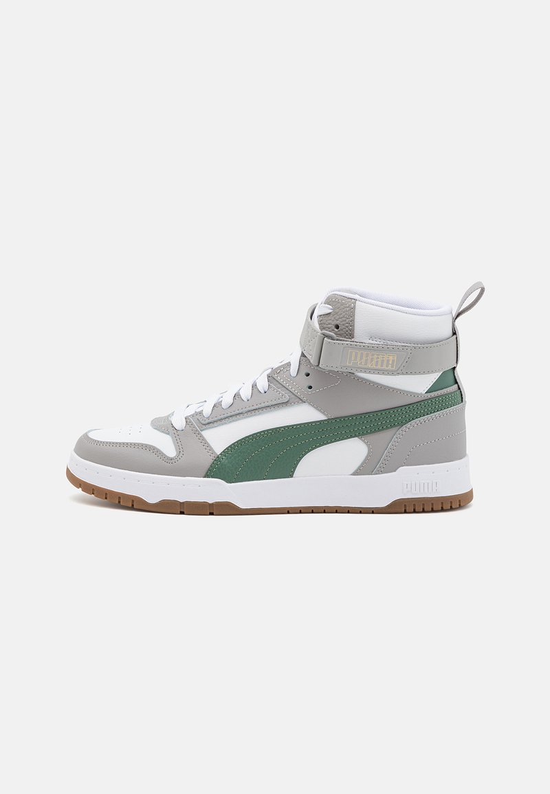 Puma RBD GAME UNISEX - Sneakers hoog - white/eucalyptus/concrete gray ...