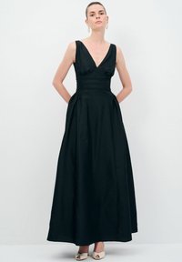 adL JACQUARD LONG - Robe longue - black/noir - ZALANDO.FR