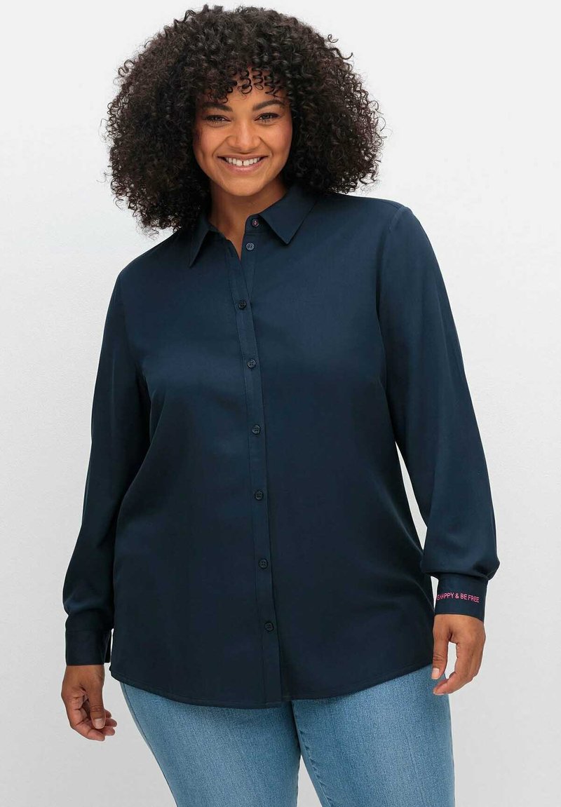 Sheego TWILL - Camisa - nachtblau/azul marino - Zalando.es