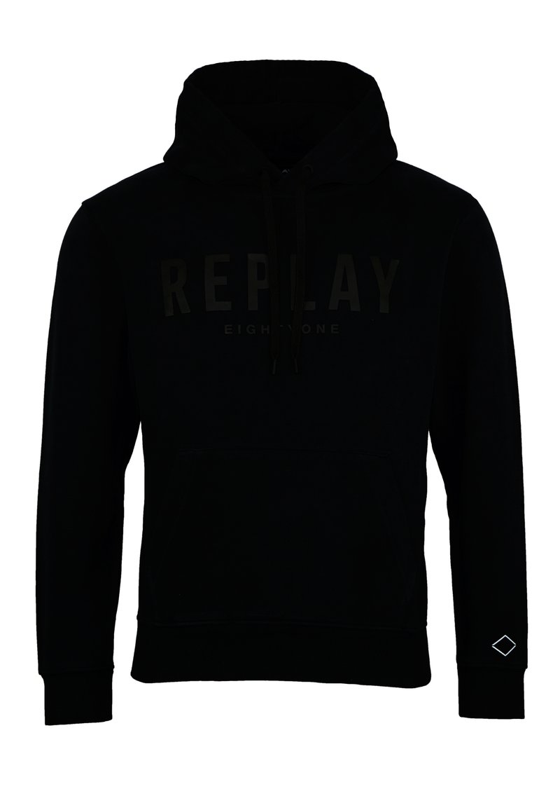Replay MIT LOGO-PRINT - Kapuzenpullover - schwarz - Zalando