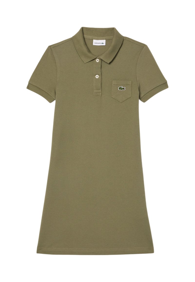 Lacoste DRESS - Robe de jour - vert kaki bmy/vert - ZALANDO.FR