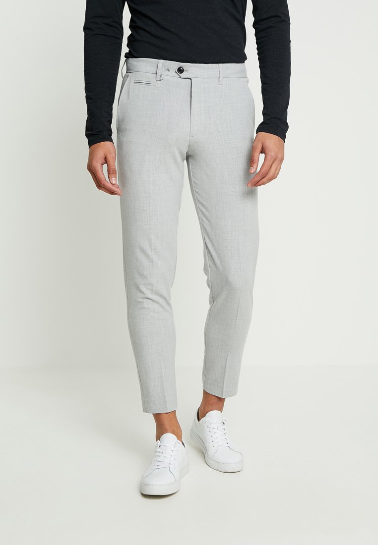 Lindbergh CLUB PANTS - Trousers - grey mix/mottled light grey - Zalando ...