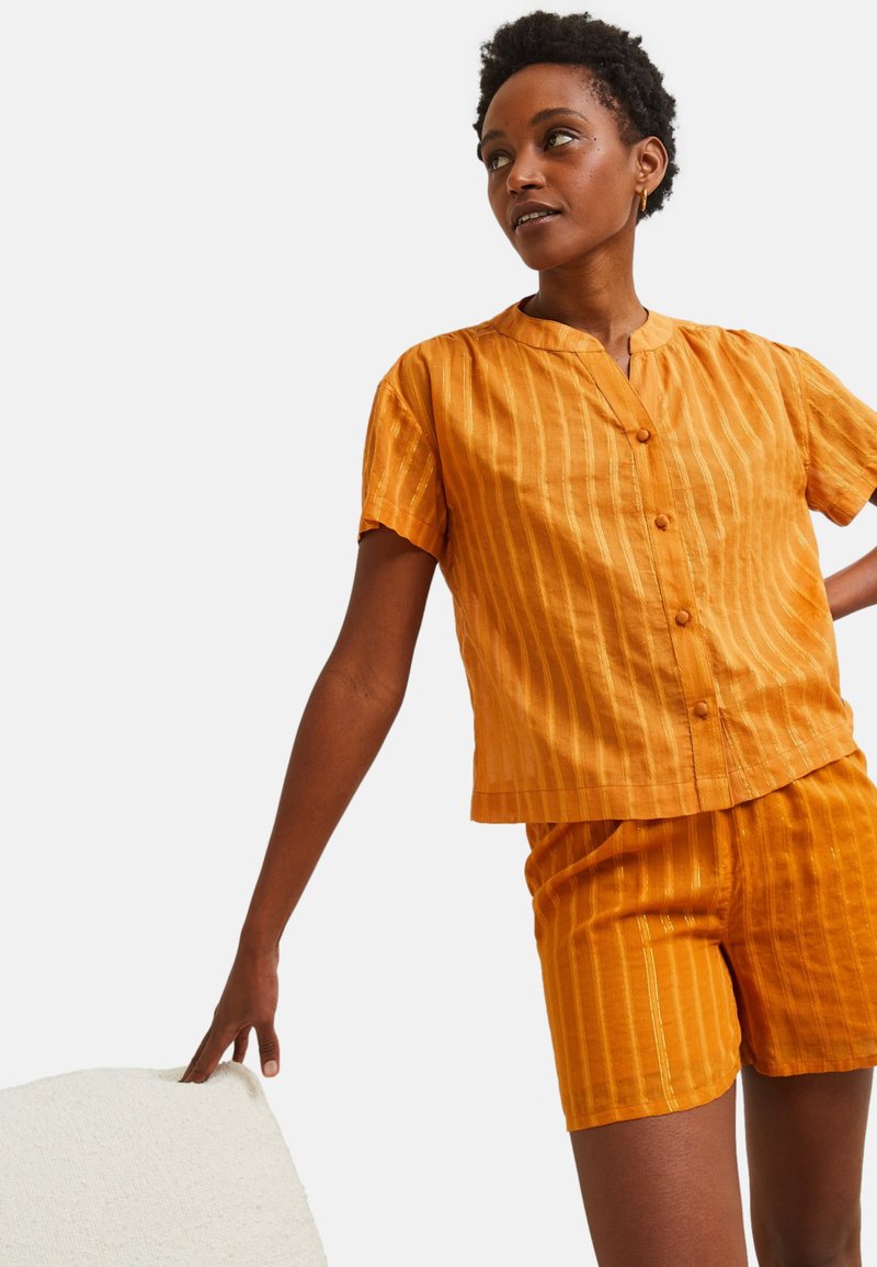 Monoprix COTTON - Pyjama - copeau/marron clair - ZALANDO.FR