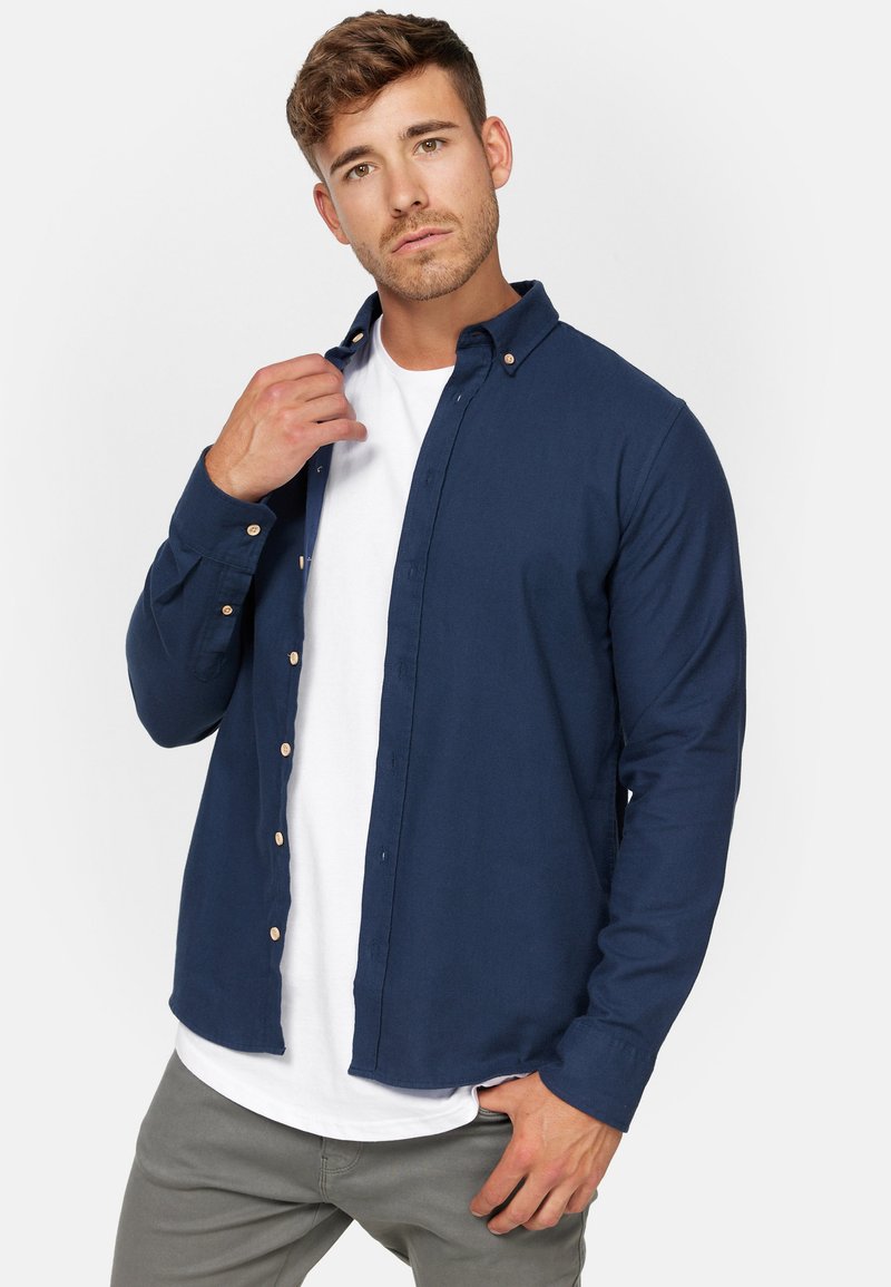 INDICODE JEANS LANGARM RIVERSIDE - Skjorta - navy mix/blå - Zalando.se