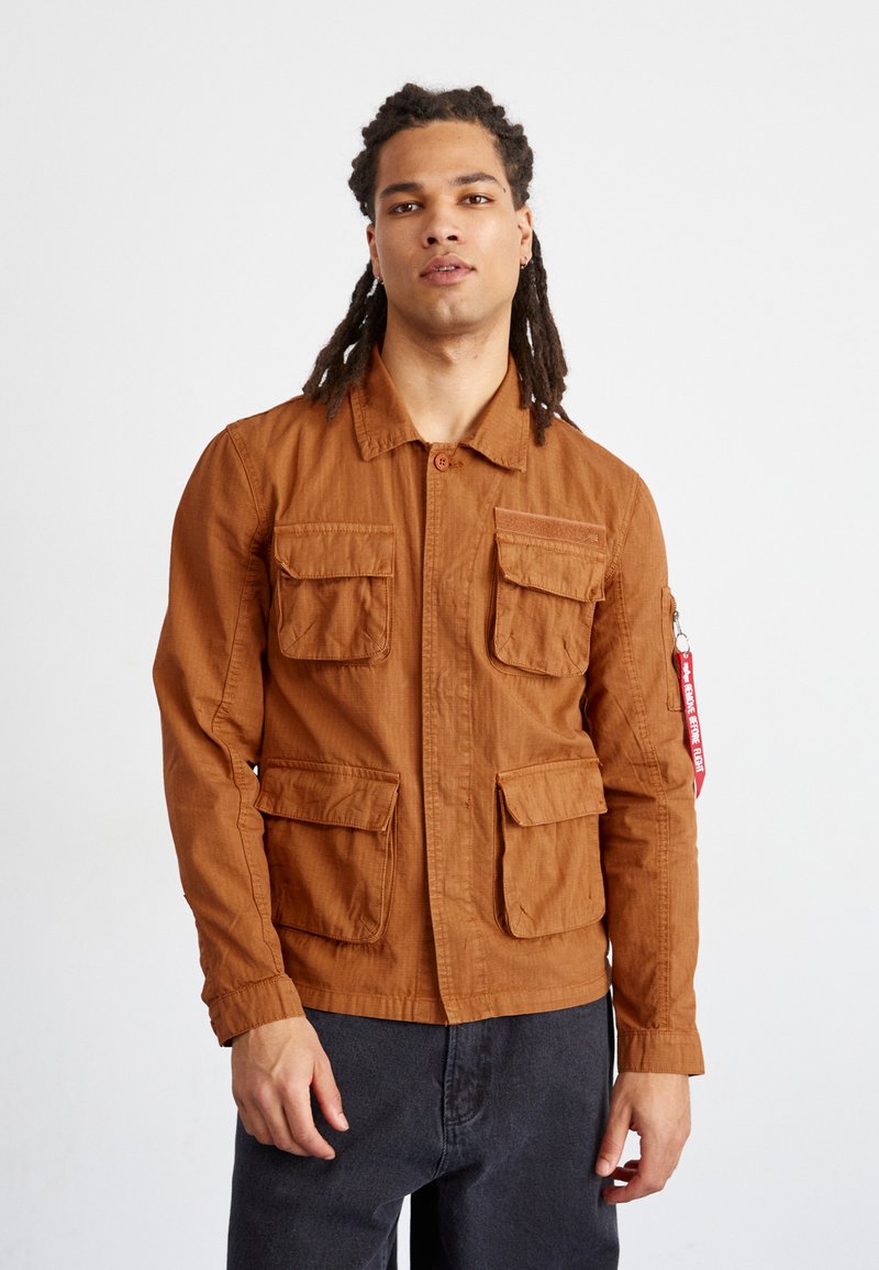 Alpha Industries CARGO OVERSHIRT - Giacca leggera - hazel brown/marrone ...