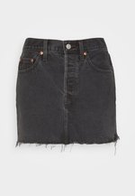Levi's® ICON SKIRT - Jeansrok - there's a storm coming/zwart denim ...