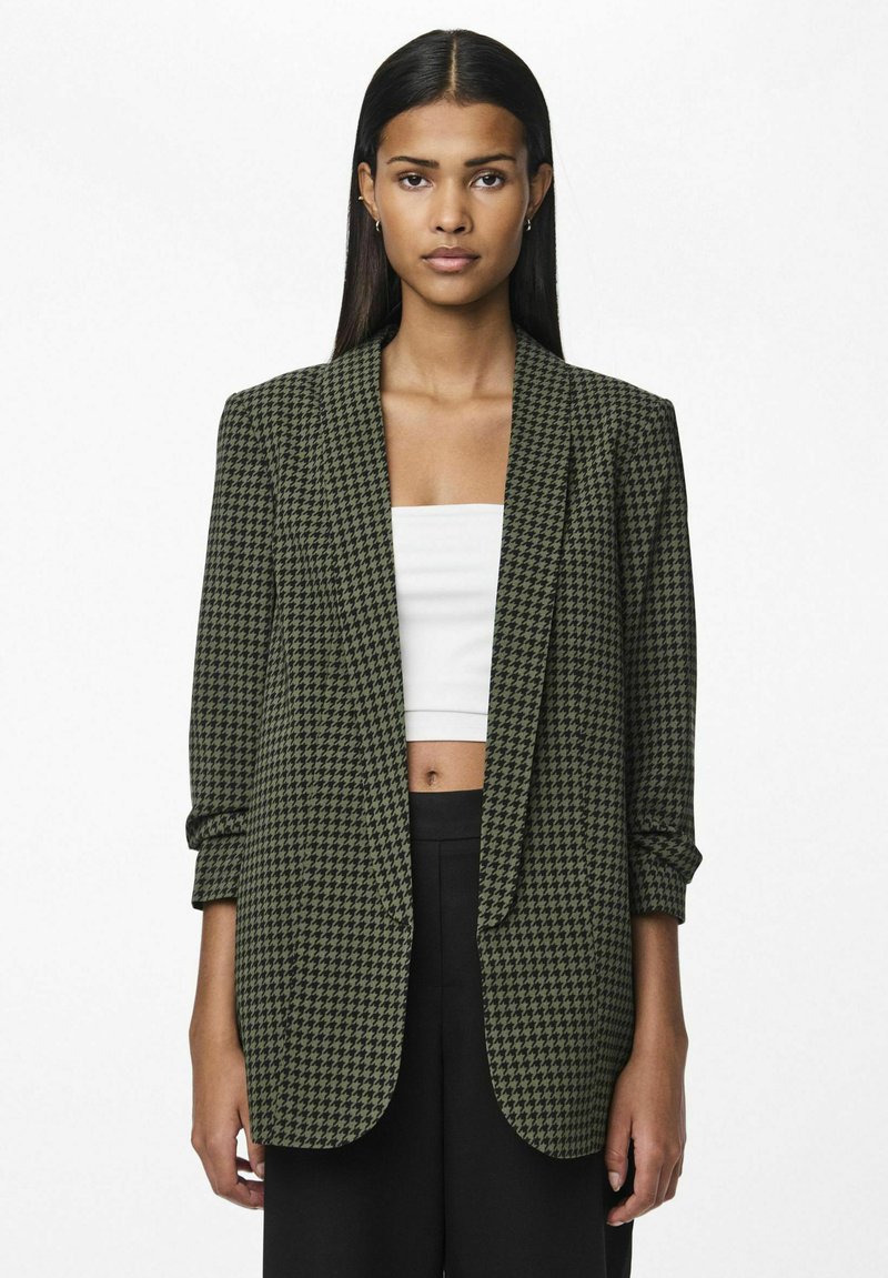 Pieces PCBOSELLA 3/4 PRINTED - Blazer - duffel bag/khaki - Zalando.ch