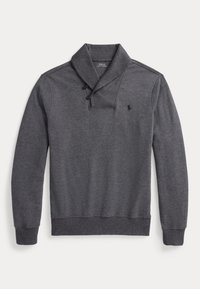 Polo Ralph Lauren LUXURY JERSEY SHAWL-COLLAR PULLOVER - Jumper - barclay heather/dark grey - Zalando