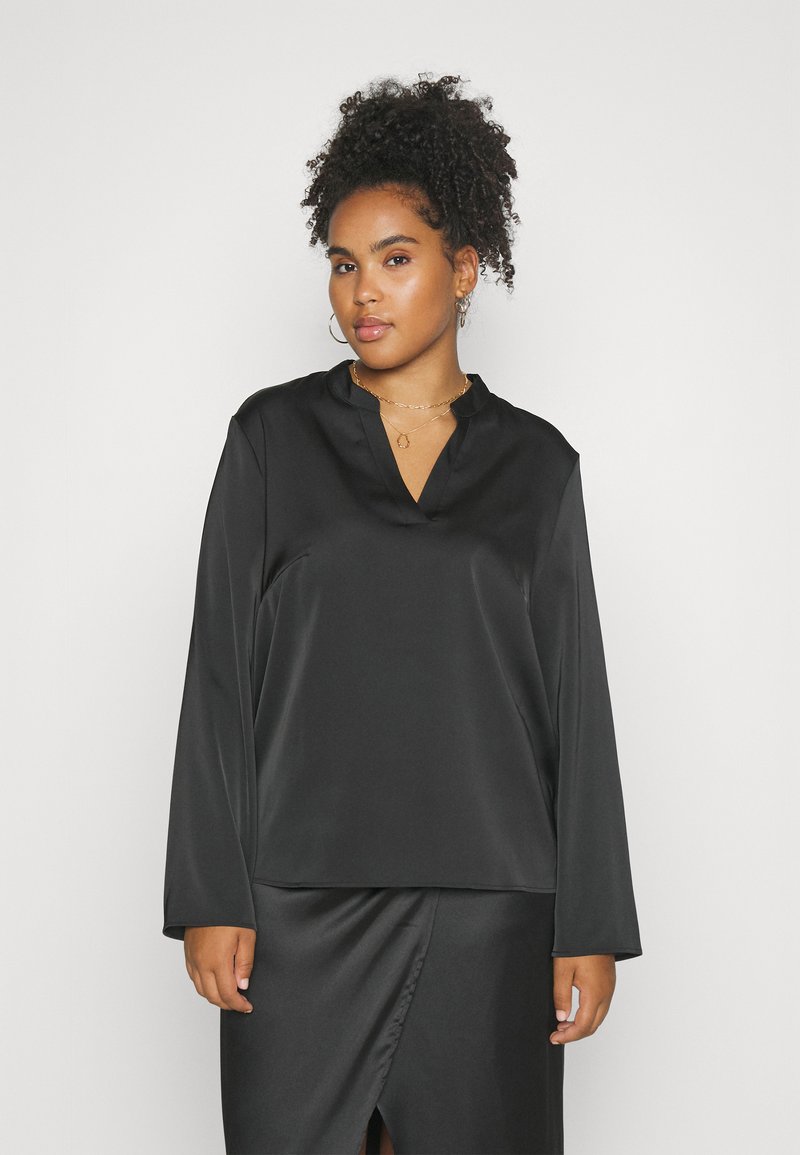 Anna Field Curvy Blouse - black/noir - ZALANDO.FR