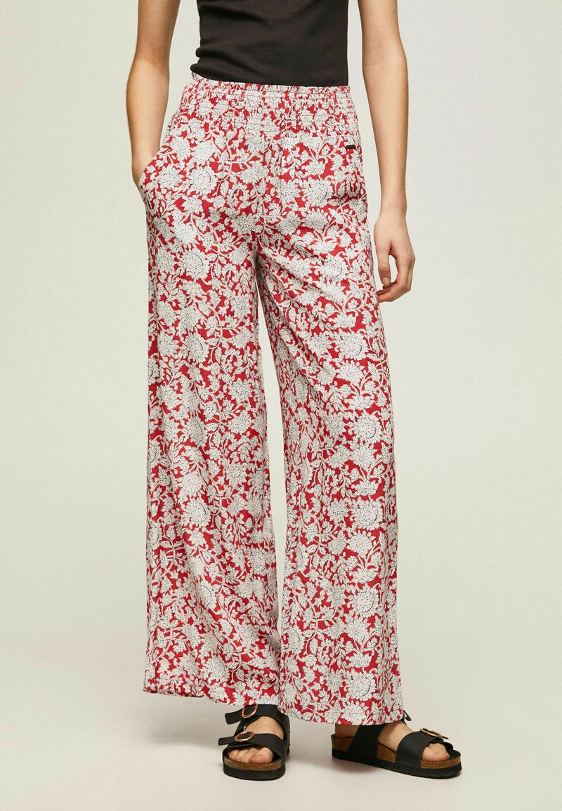 Pepe Jeans BIRDY - Kalhoty - white red/bílá - Zalando.cz