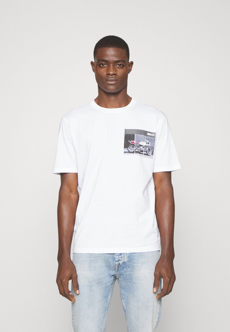 BOSS TEEMOTOR - T-Shirt print - white/weiß - Zalando.at