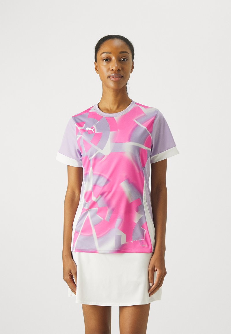 Puma INDIVIDUALGOAL GRAPHIC - T-shirt imprimé - vivid violet/violet ...