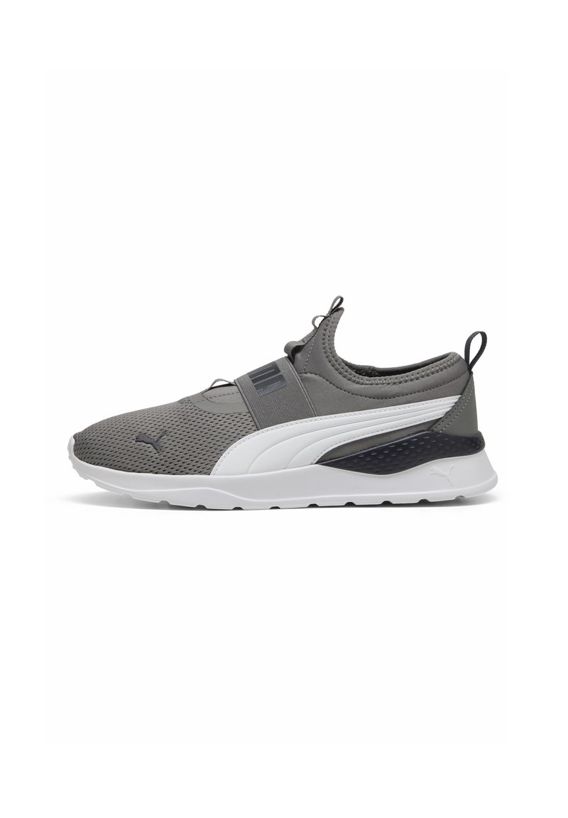 Puma ANZARUN LITE - Sneakers laag - cast iron- white-new navy/grijs ...