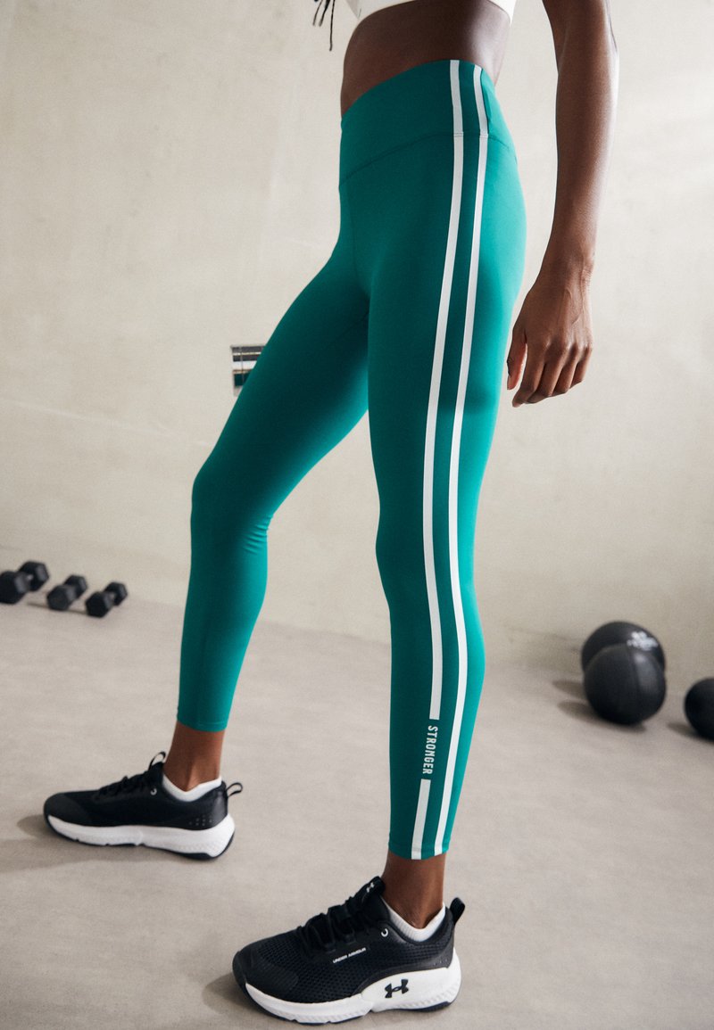 Stronger LOGO LINES - Leggingek - aventurine/sötétzöld - Zalando.hu