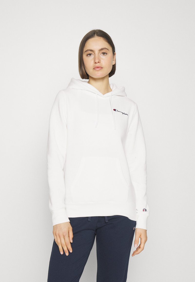 Champion CLASSIC HOODED SMALL LOGO - Sweatshirt - way/offwhite - Zalando.no