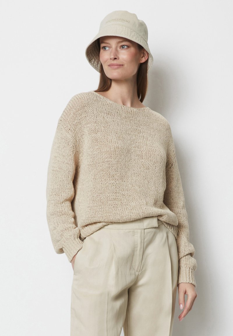 Marc O'Polo LOOSE - Strickpullover - dusty field/beige - Zalando.de