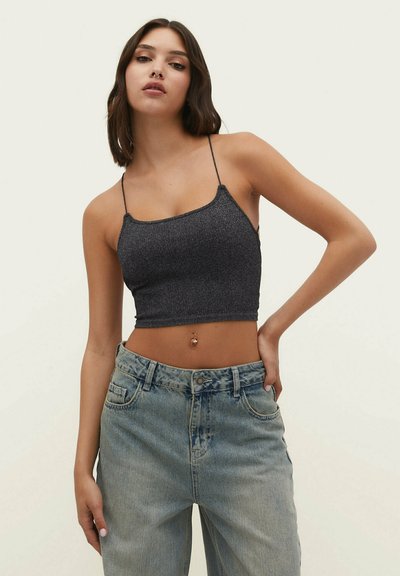 Stradivarius BASIC BANDEAU - Top - black/zwart - Zalando.be