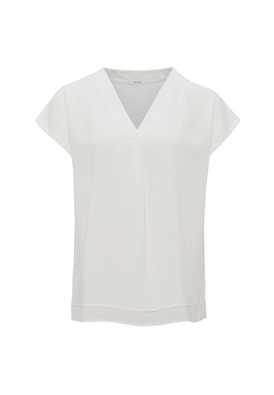 OPUS KURZARM FELISO - T-Shirt basic - milk/weiß - Zalando