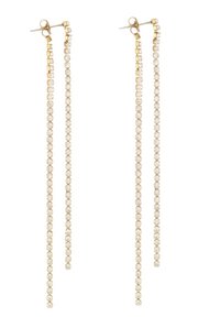 My Jewellery WITH STRINGS OF RHINESTONES - Boucles d'oreilles - gold ...