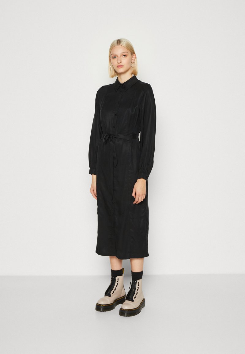 Object OBJTILDA SHIRT DRESS - Shirt dress - black - Zalando.ie