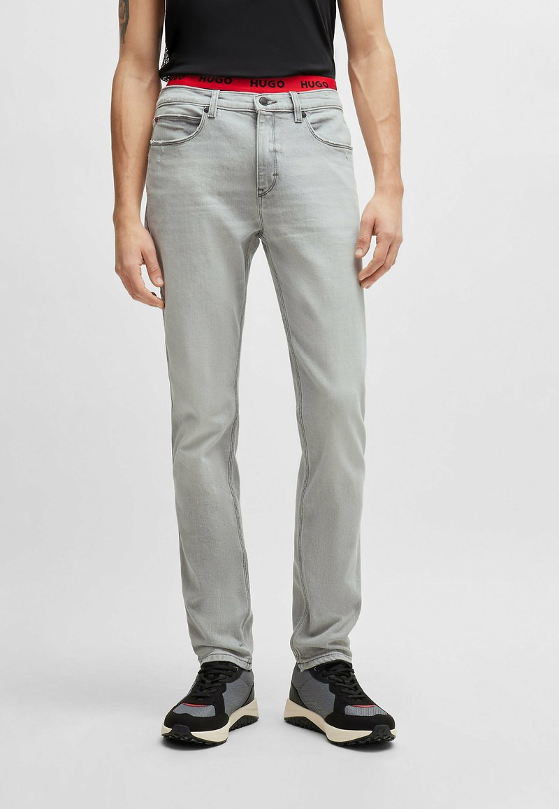 HUGO SLIM FIT - Straight leg jeans - grey/grey - Zalando.ie