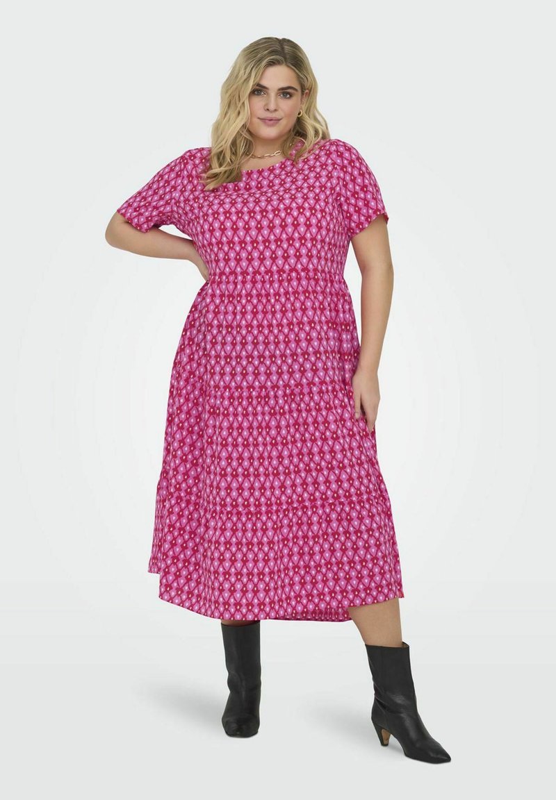 ONLY Carmakoma LUX LIFE - Hverdagskjole - strawberry moon/pink - Zalando.dk