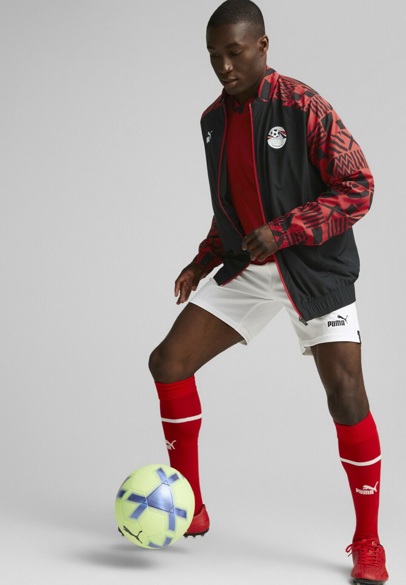 Puma EGYPT FOOTBALL PREMATCH JACKET - Trainingsjacke - tango red ...