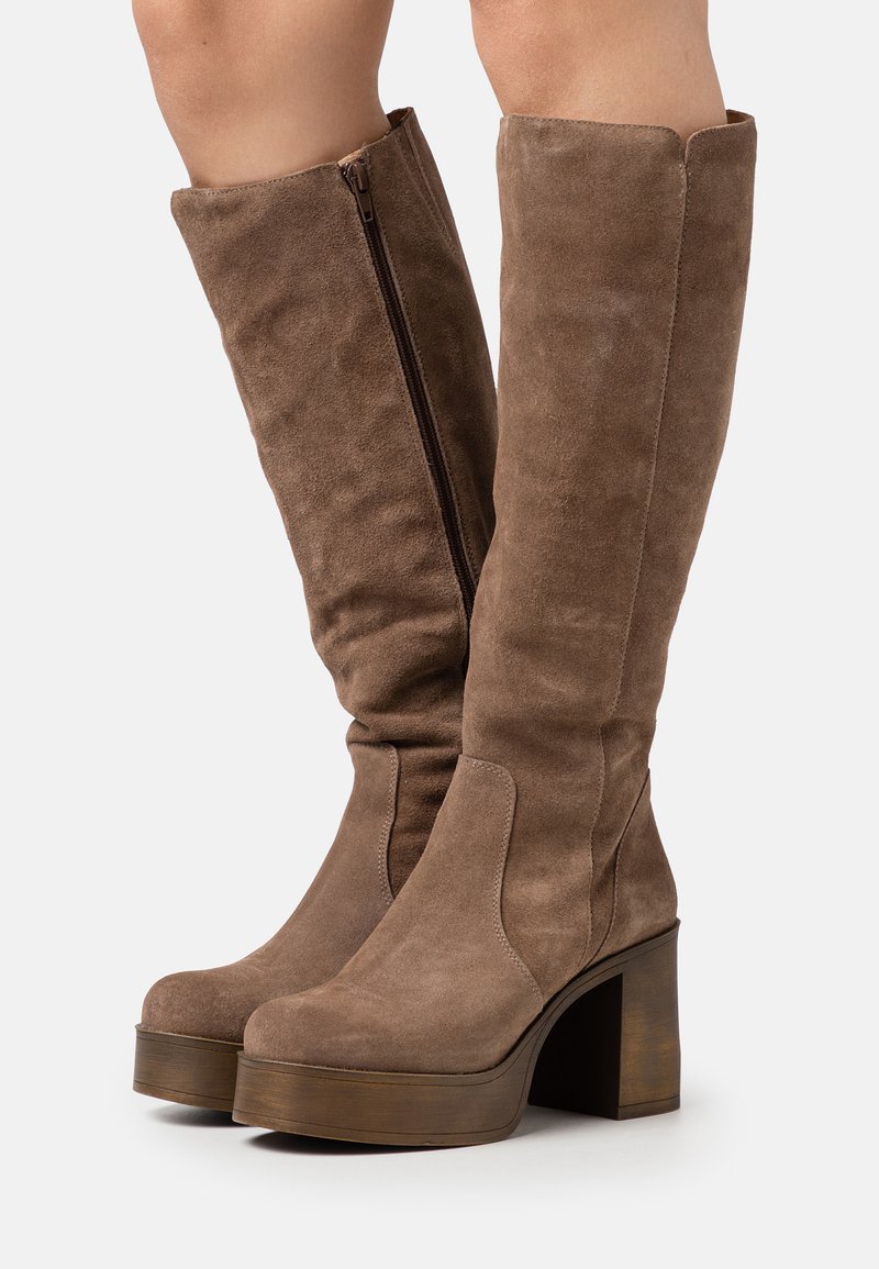 mtng SIXTIES - Bottes à talons hauts - siena/marron - ZALANDO.FR