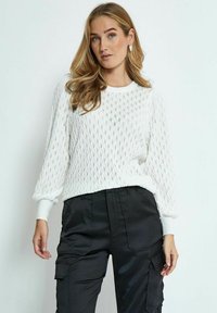 PEPPERCORN ROSALIA PUFF SLEEVE - Pullover - cloud dancer/blanc - ZALANDO.FR