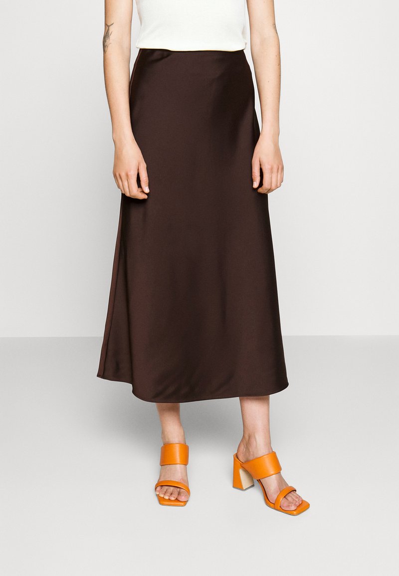 Selected Femme LENA NOOS - A-line skirt - java/brown - Zalando.co.uk