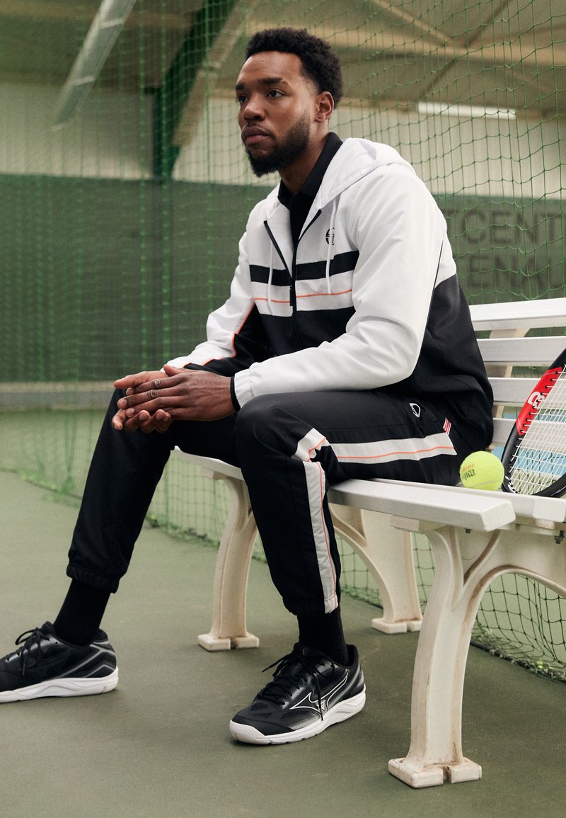 Sergio Tacchini ZELMA HOODIE TRACKSUIT - Tracksuit - black/white ...