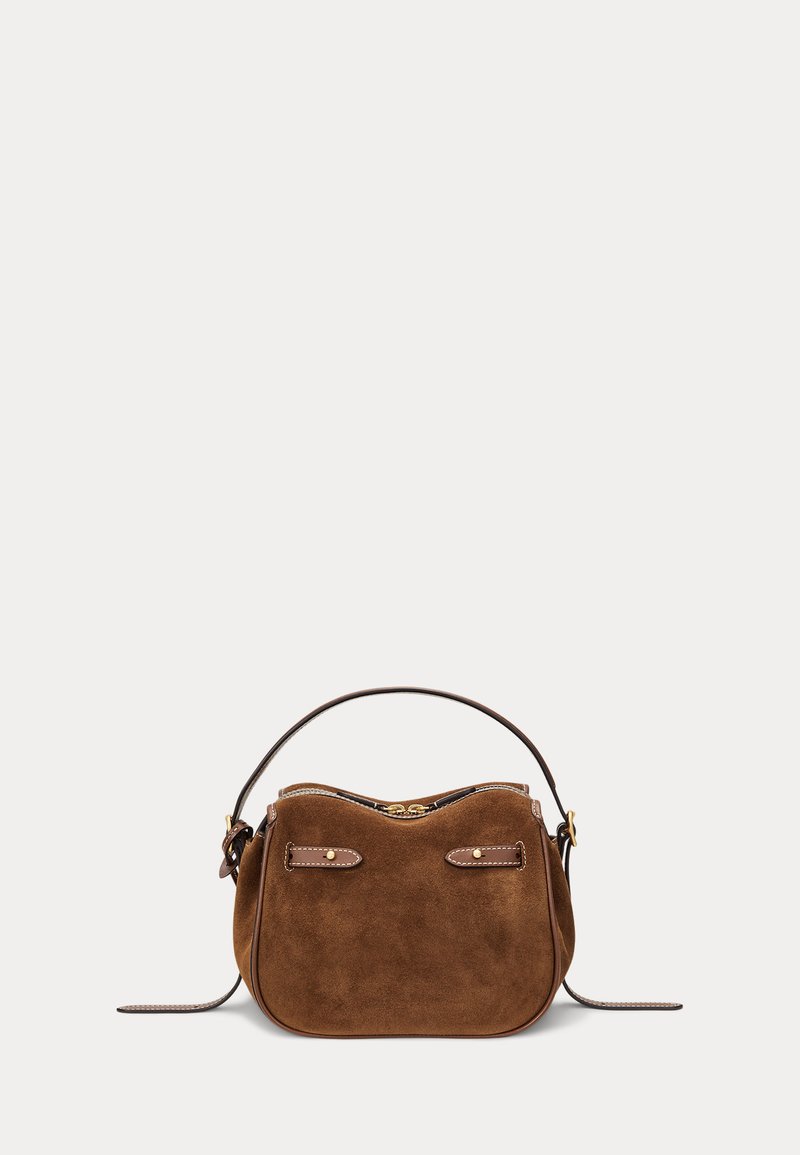 Polo Ralph Lauren Polo ID Suede Small Satchel - Handbag - cinnamon ...