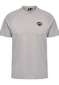 Hummel LGC KAI REGULAR HEAVY - T-Shirt basic - silver sconce ...