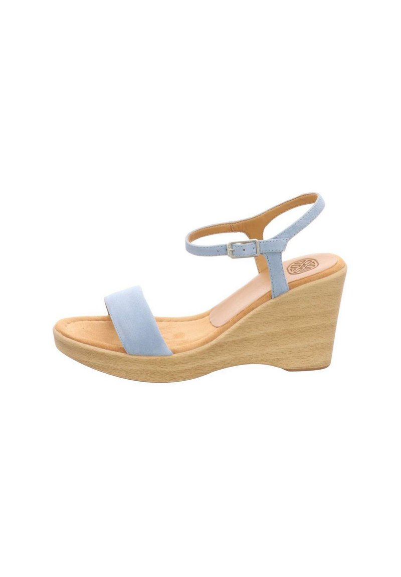 Unisa RITA - Platform sandals - jeans/light-blue denim - Zalando