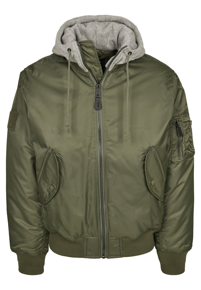 Brandit Bomber Jacket - olive/grey/multi-coloured - Zalando