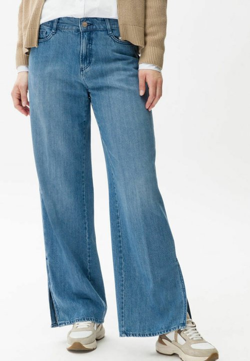BRAX STYLE MAINE - Flared Jeans - clean dark blue/dark-blue denim ...