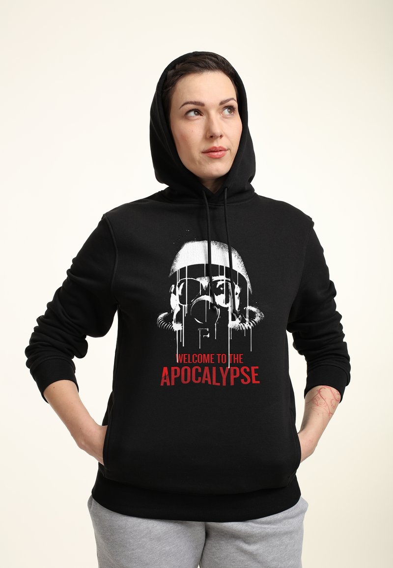 Henry Tiger DAYBREAK WELCOME APOCALYPSE - Kapuzenpullover - black ...