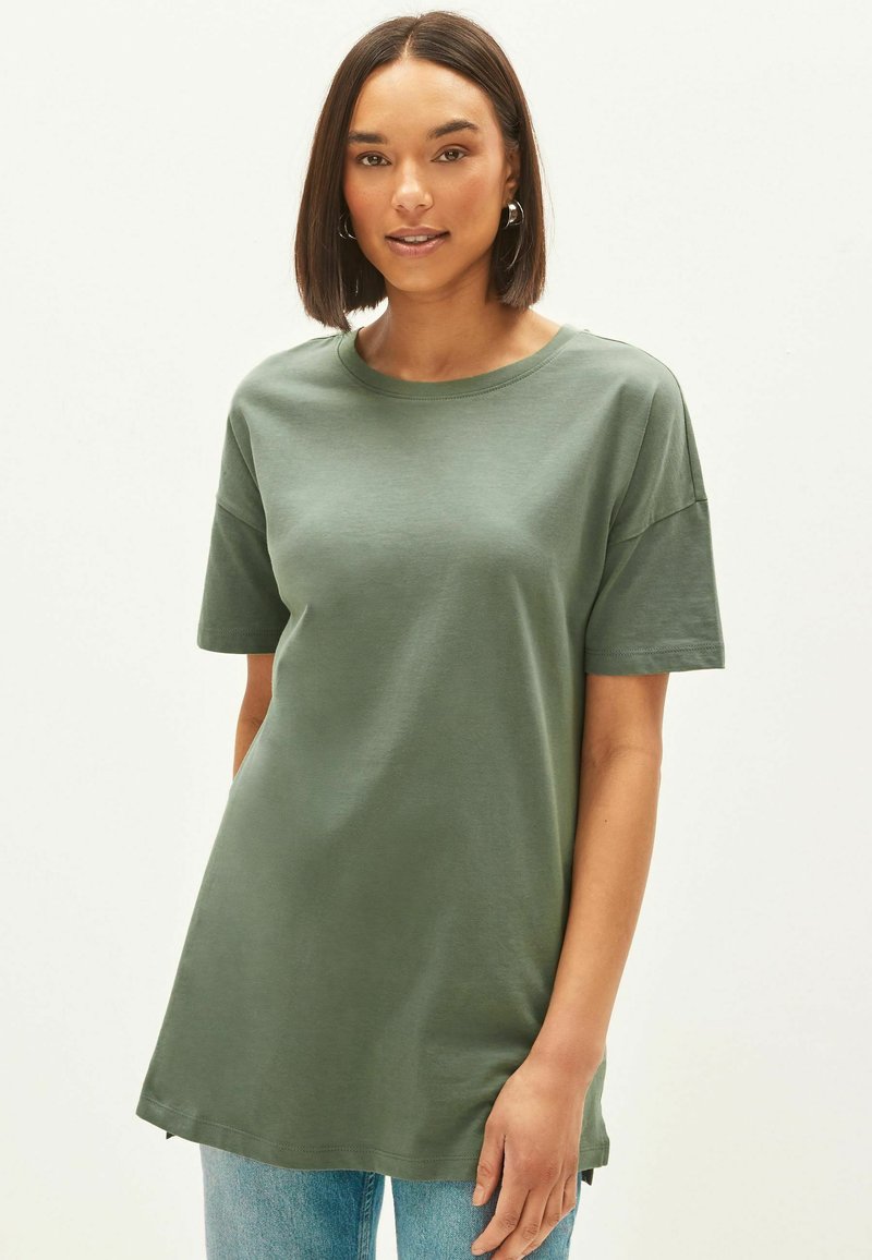 Next OVERSIZED T-SHIRT - T-shirt basic - khaki green/groen - Zalando.nl