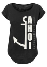 F4NT4STIC AHOI ANKER KNUT JAN HAMBURG - T-Shirt print - schwarz - Zalando.de